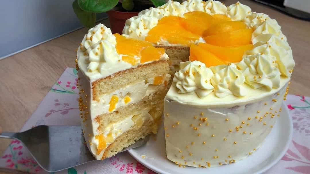 Peach Cake - FULL RECIPE