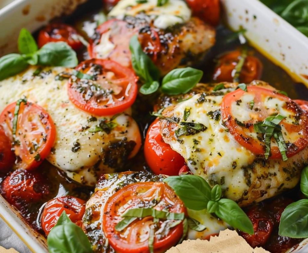 Baked Caprese Chicken recipe - FULL RECIPE