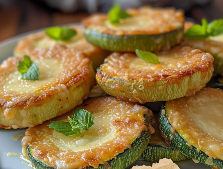 Cheesy Pan-Fried Zucchini Rounds - FULL RECIPE