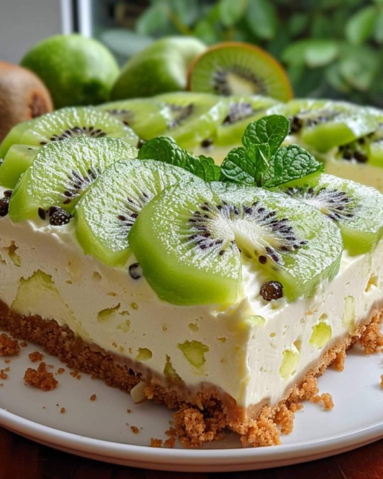 Easy Kiwi Cheesecake - FULL RECIPE