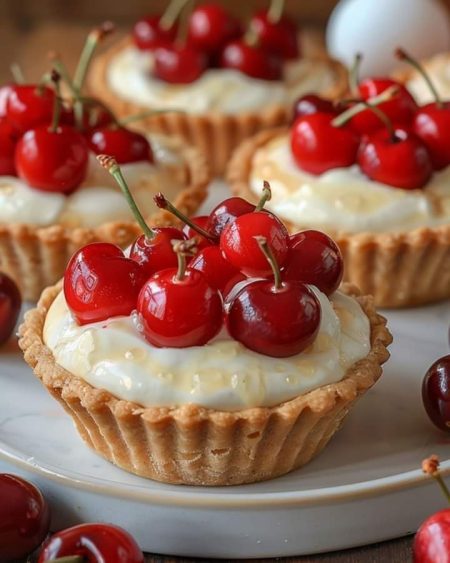 Irresistible Mini Cherry Cream Cheese Pies Recipe. - FULL RECIPE