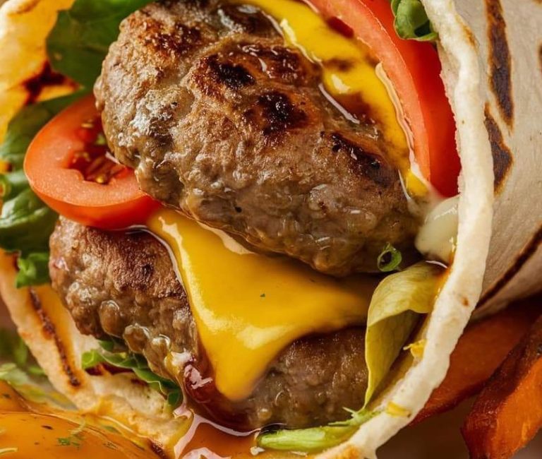 Irresistible Grilled Cheeseburger Wraps - FULL RECIPE