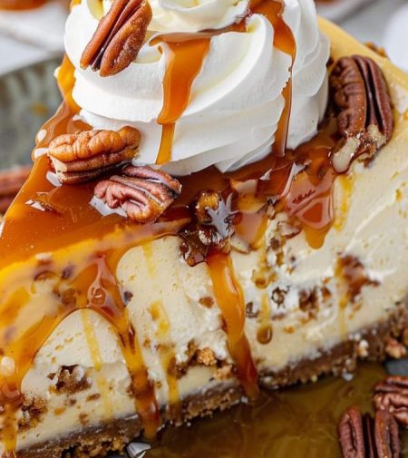Luxurious Pecan Caramel Cheesecake Recipe - FULL RECIPE