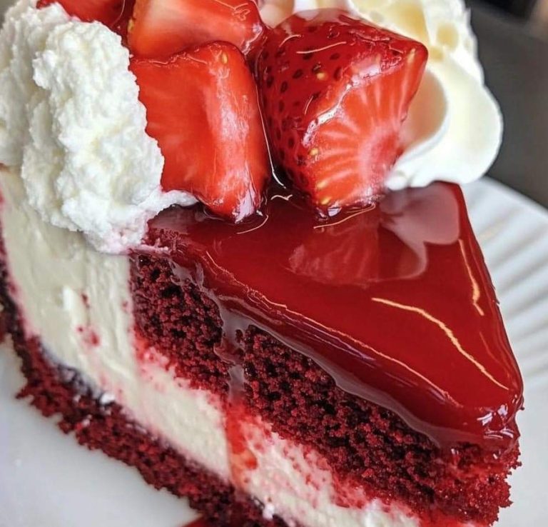 Red Velvet Strawberry Cheesecake - FULL RECIPE