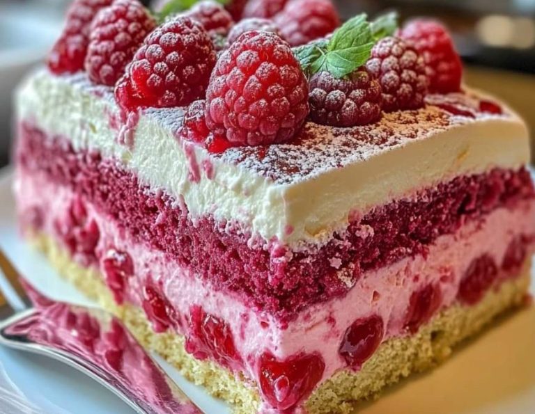 Irresistible Raspberry Cream Cheese Layer Cake Recipe - FULL RECIPE
