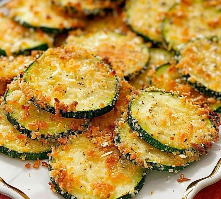 Crispy Baked Zucchini Parmesan Crisps - FULL RECIPE