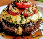 Caprese Stuffed Garlic Butter Portobellos - FULL RECIPE