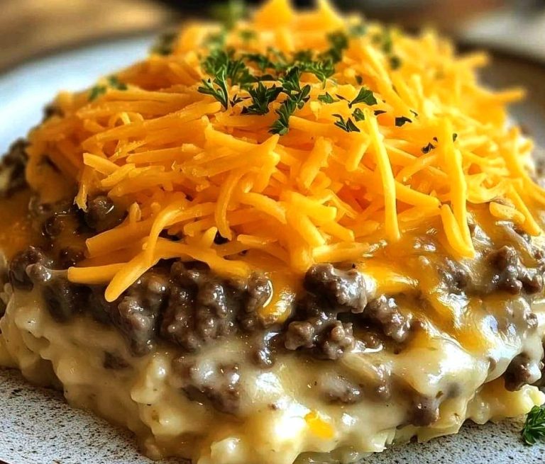 Ultimate Creamy Hamburger Hash Brown Casserole Recipe - FULL RECIPE