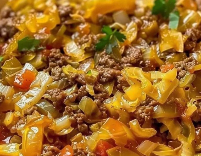 Hearty Cabbage and Ground Beef Skillet Recipe - FULL RECIPE