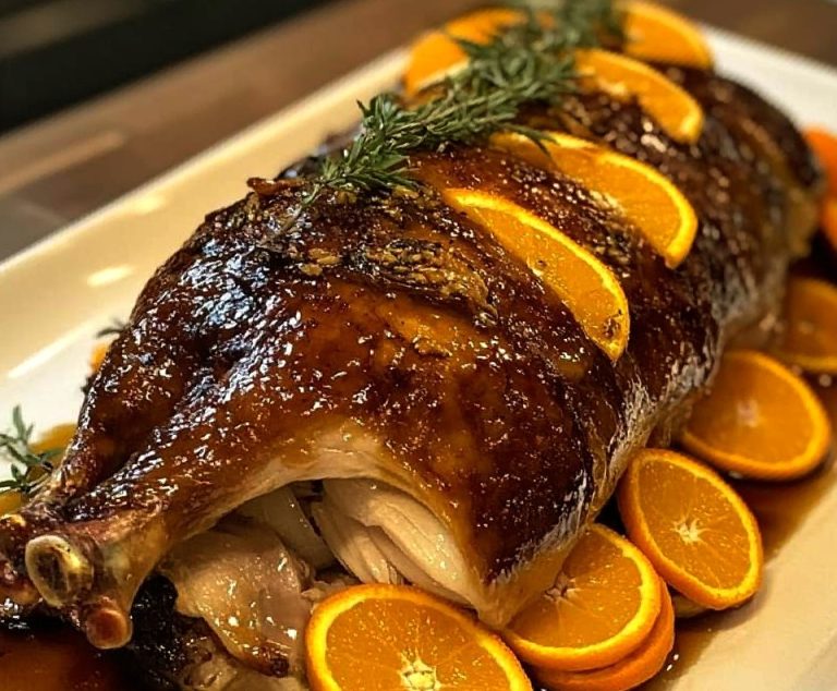 Zesty Orange Glazed Roast Duck Recipe - FULL RECIPE