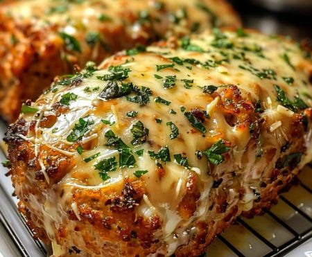 Garlic Parmesan Chicken Meatloaf Recipe - FULL RECIPE