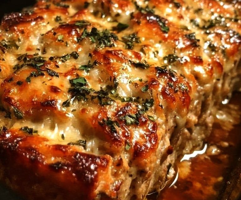 Garlic Parmesan Chicken Meatloaf Recipe - FULL RECIPE