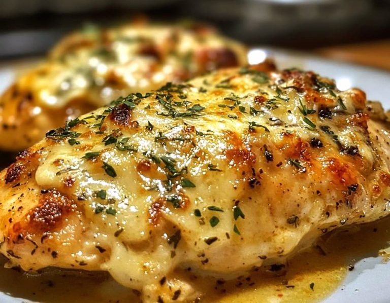 Outback-Style Cheesy Garlic Parmesan Chicken Bake - FULL RECIPE