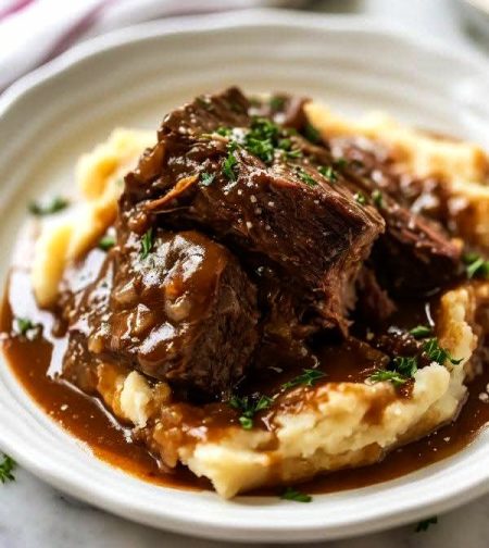 Braised Beef with Mashed Potatoes and Gravy - FULL RECIPE