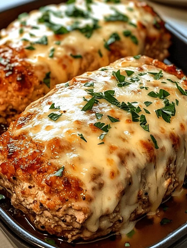 Garlic Parmesan Chicken Meatloaf Recipe - FULL RECIPE