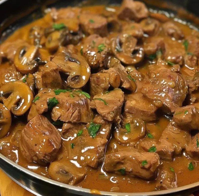 Melt In Your Mouth Beef Tips with Mushroom Gravy - FULL RECIPE