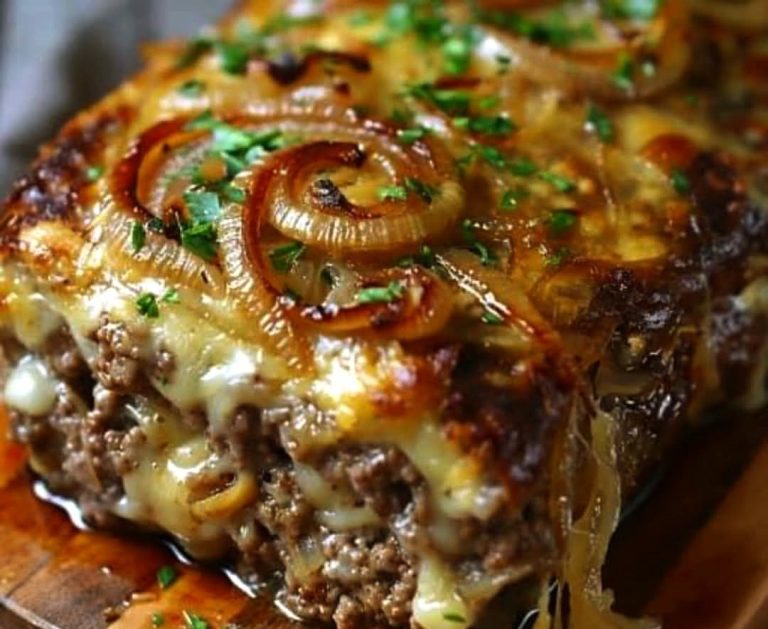 Ultimate French Onion Meatloaf Recipe - FULL RECIPE