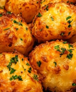 Crispy Cheesy Potato Bombs with Garlic Butter - FULL RECIPE