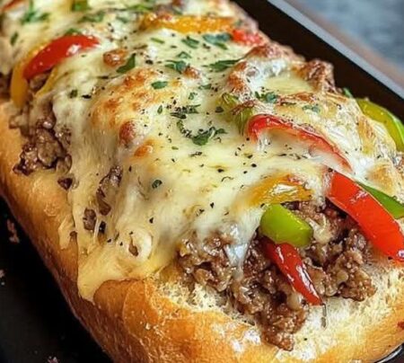 Ultimate Cheesesteak-Stuffed Garlic Bread Loaf - FULL RECIPE