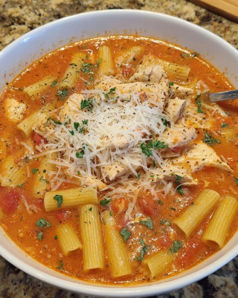 Creamy Chicken Parmesan Soup - FULL RECIPE
