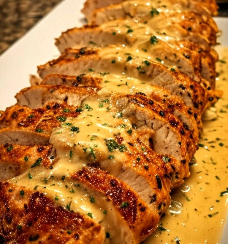 Baked Caesar Chicken with Creamy Parmesan Sauce - FULL RECIPE