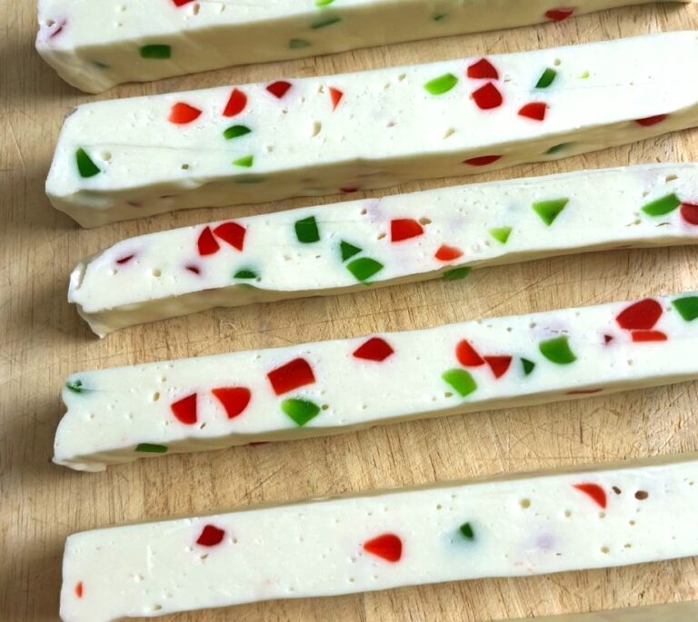 Homemade Christmas Jellied Fruit Candy Cheese Rolls - FULL RECIPE