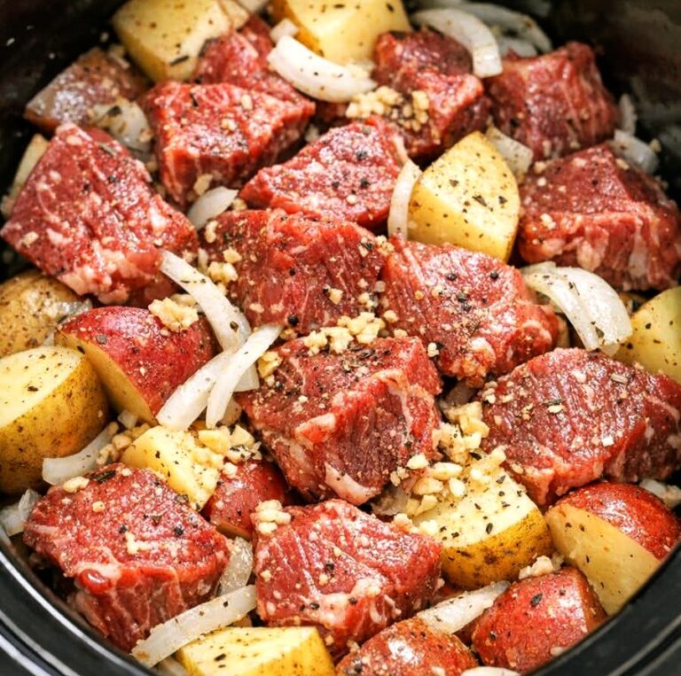 Slow Cooker 5-Ingredient Beef Stew with Chuck Roast and Potatoes - FULL ...