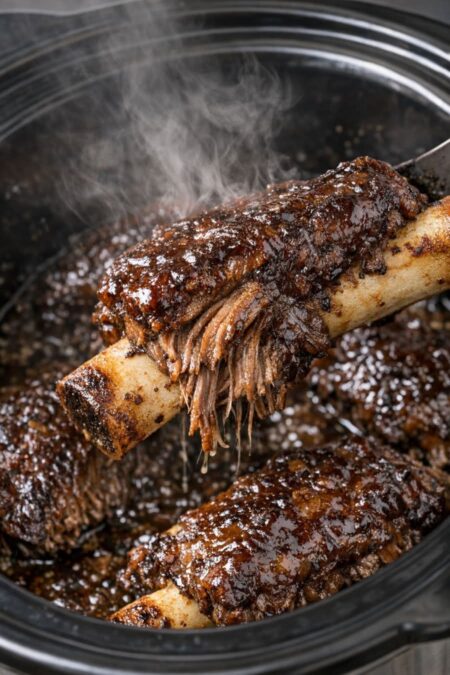 Slow Cooker Braised Beef Short Ribs - FULL RECIPE