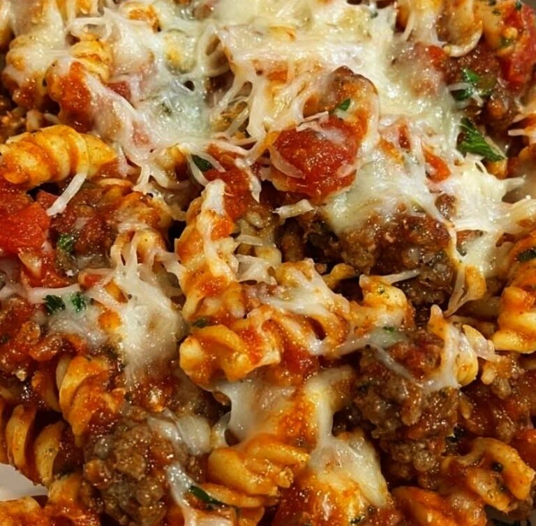 Cheesy Pizza Pasta - FULL RECIPE