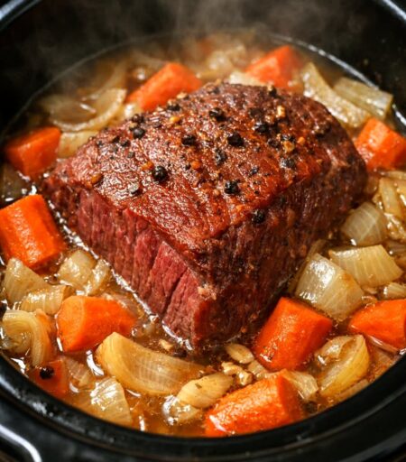 Slow Cooker Ginger Ale Corned Beef - FULL RECIPE