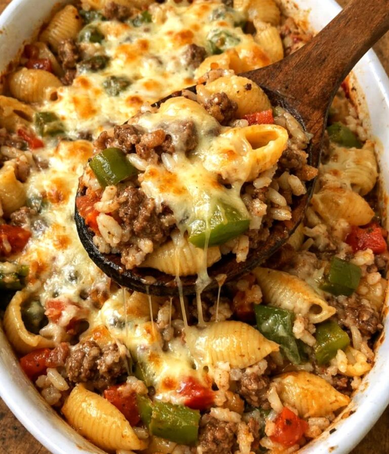 Oven Baked Stuffed Pepper Pasta - FULL RECIPE