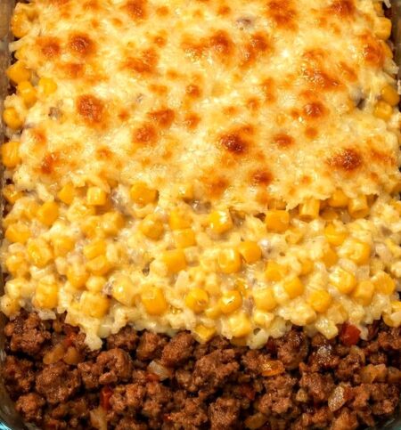 Old Fashioned Beef and Cream Corn Casserole - FULL RECIPE