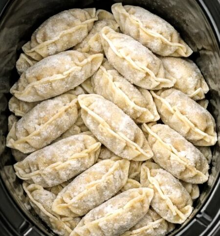 Easy Slow Cooker Potsticker Soup - FULL RECIPE